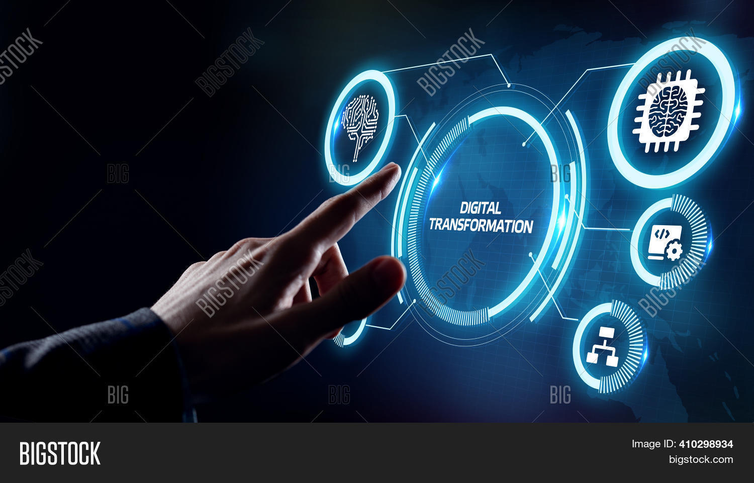 Concept Digitization Image And Photo Free Trial Bigstock