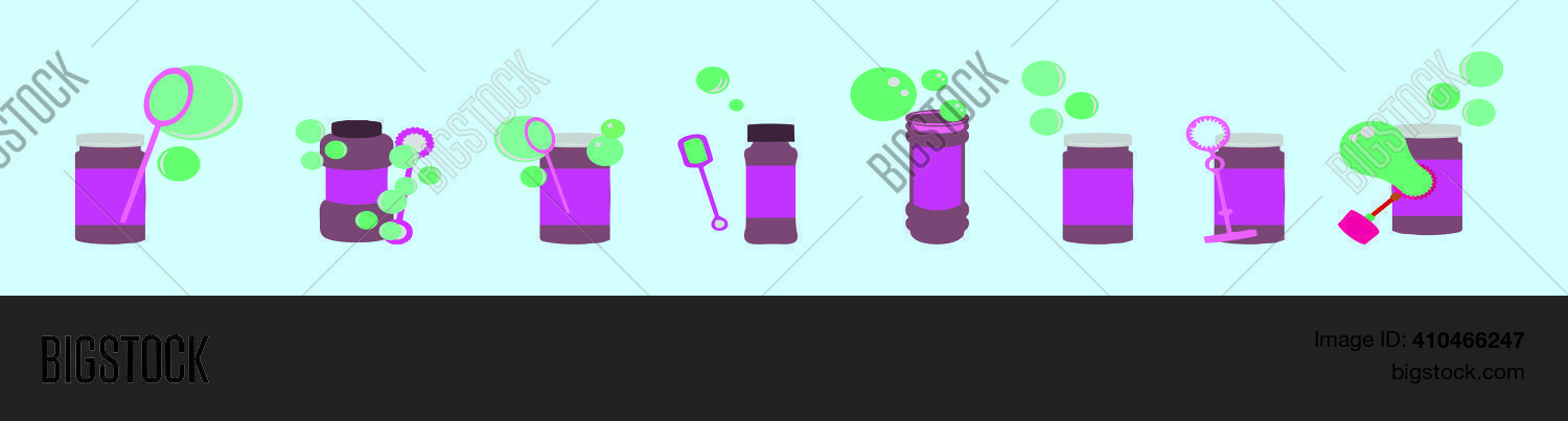 Set Bubble Blower Vector & Photo (Free Trial) | Bigstock
