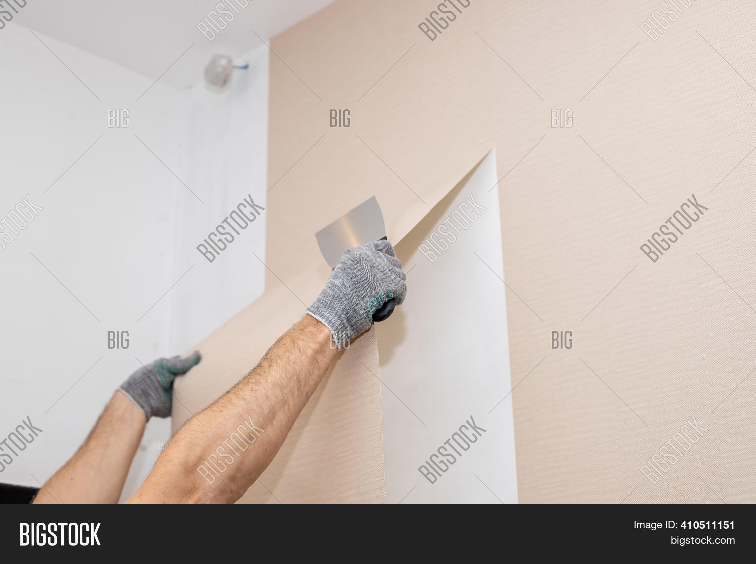 Worker Hand Tear Off Image & Photo (Free Trial) | Bigstock