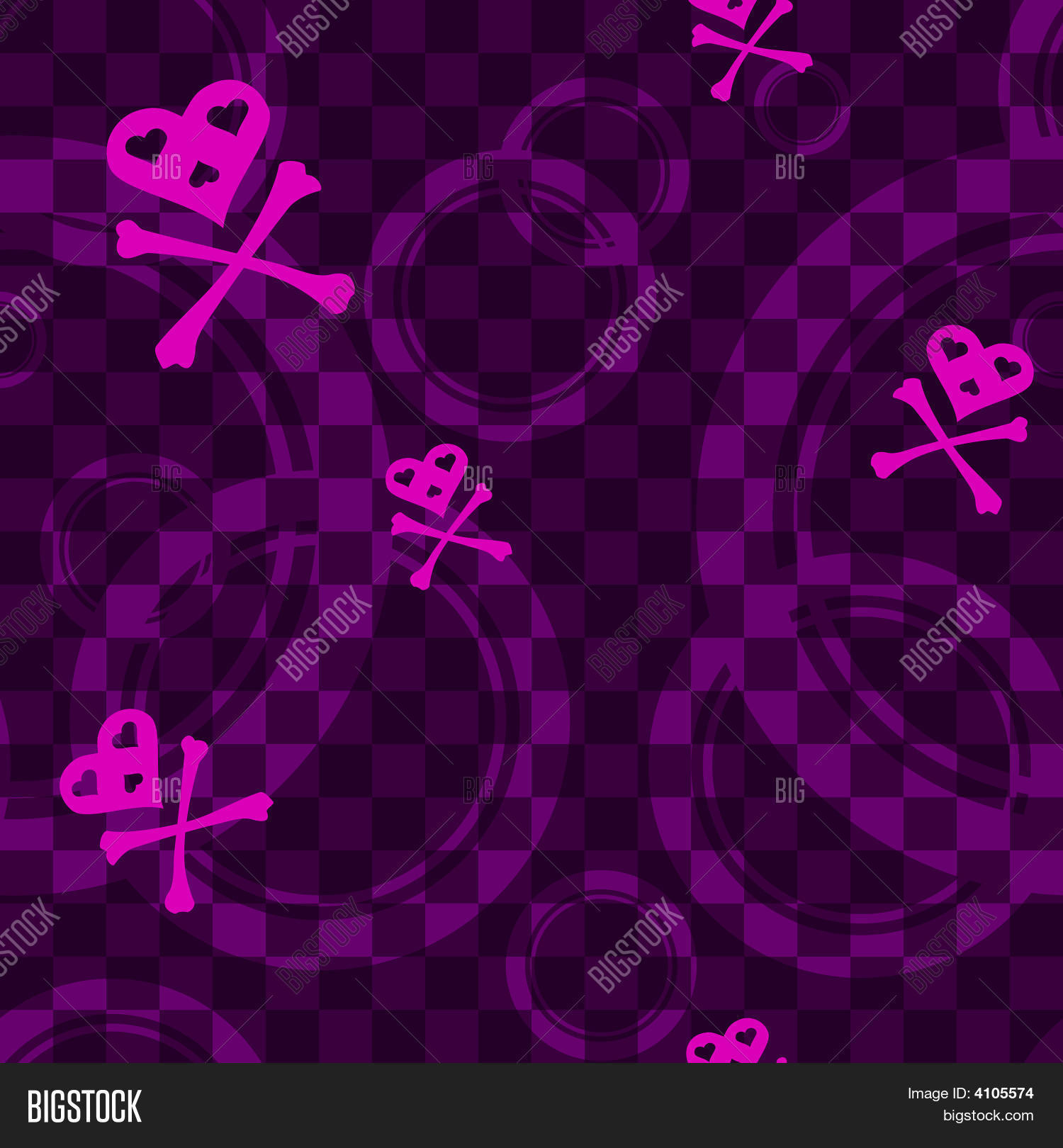 Purple Emo Seamless Vector & Photo (Free Trial) | Bigstock