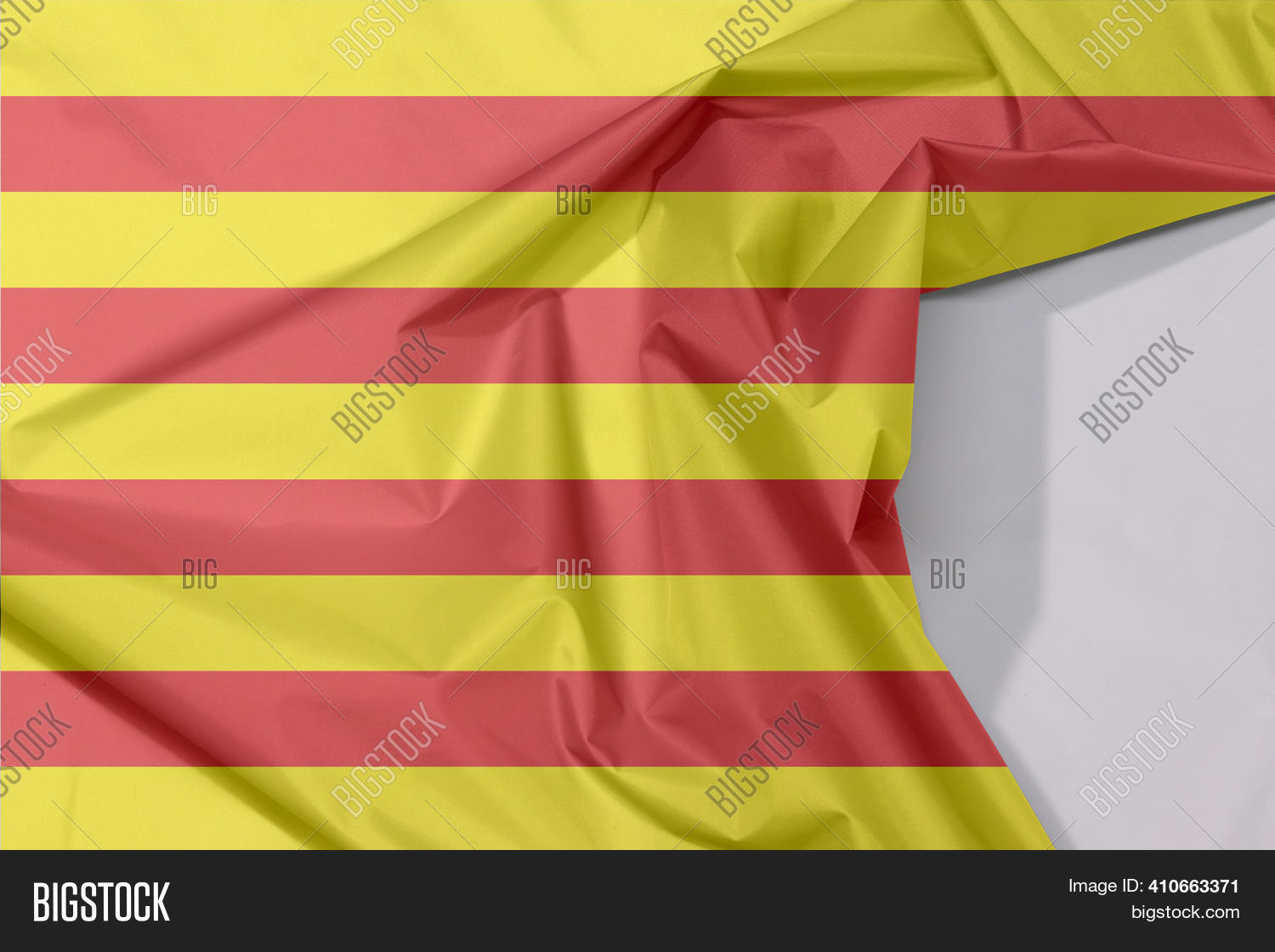 Catalunya Fabric Flag Image & Photo (Free Trial) | Bigstock