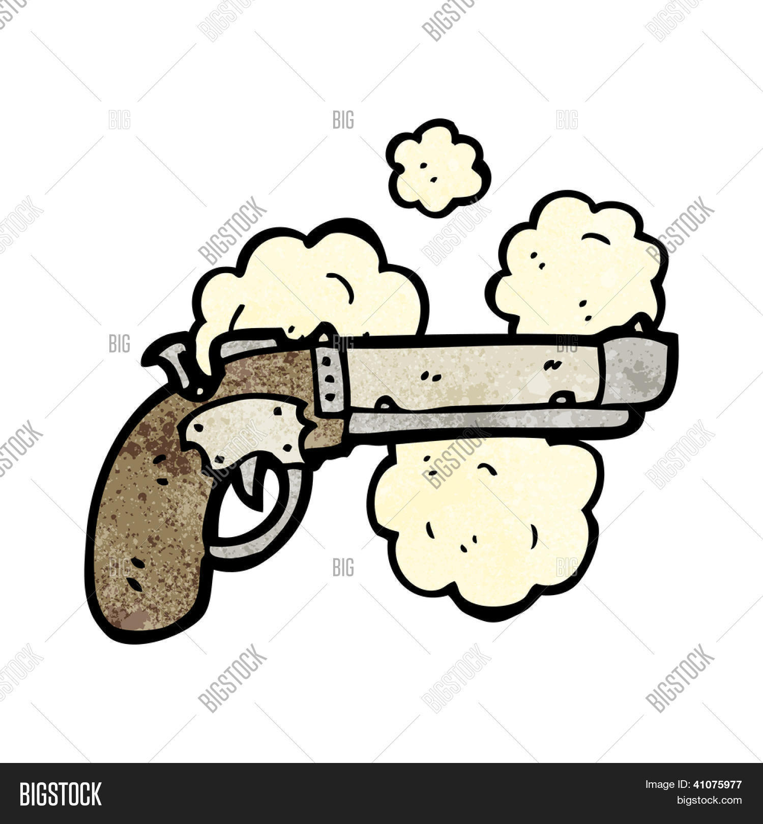 Cartoon Pistol Vector & Photo (Free Trial) | Bigstock