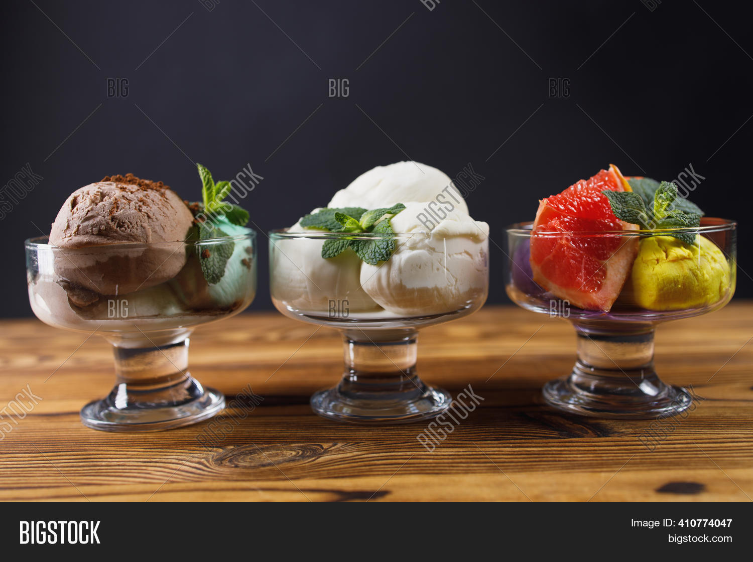Set Ice Cream Scoops Image & Photo (Free Trial) | Bigstock
