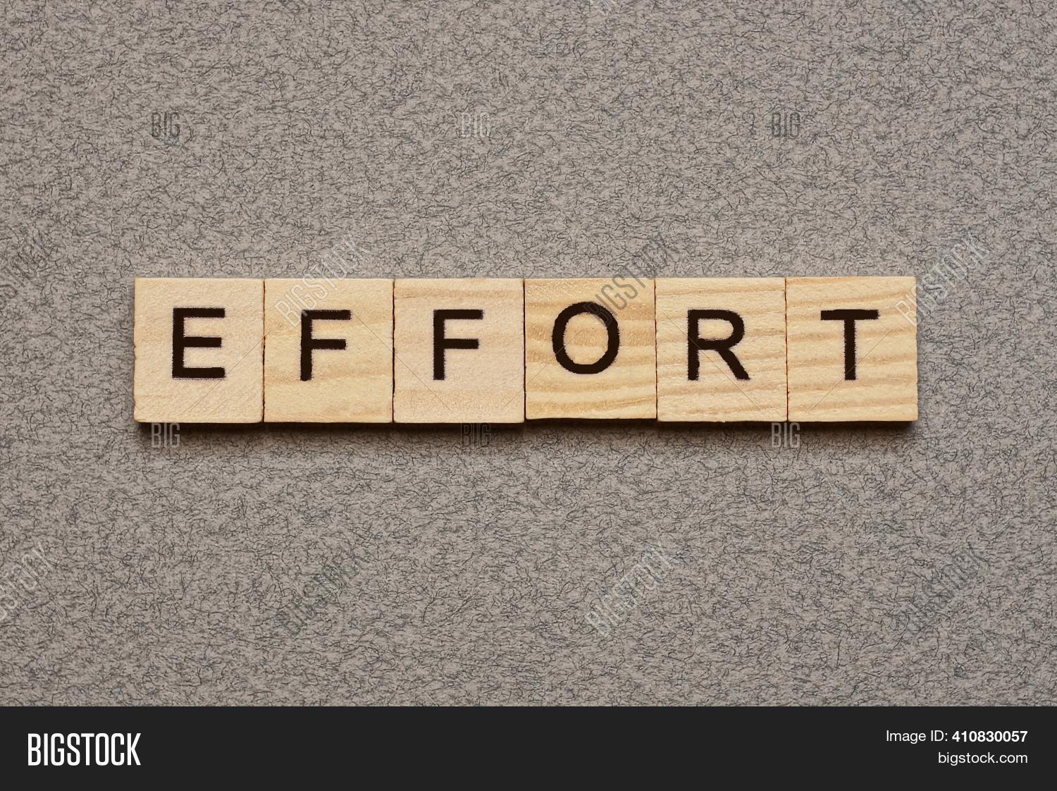 Text Word Effort Brown Image & Photo (Free Trial) | Bigstock