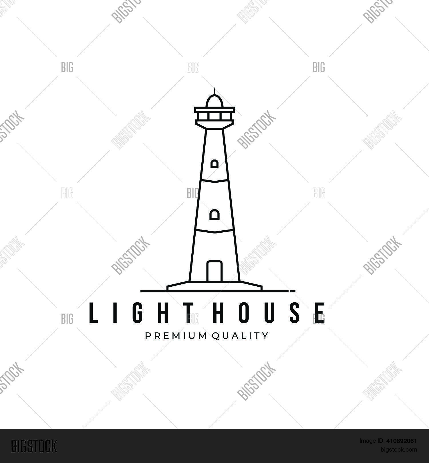 Lighthouse Logo Vector & Photo (Free Trial) | Bigstock