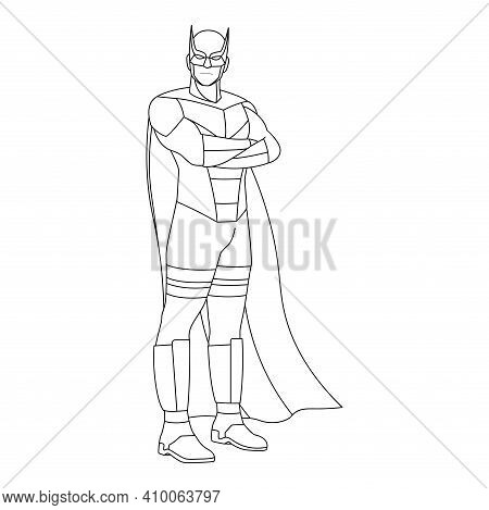 Outline Superhero Vector & Photo (Free Trial) | Bigstock