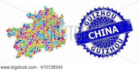 Guizhou Province Map Vector & Photo (Free Trial) | Bigstock