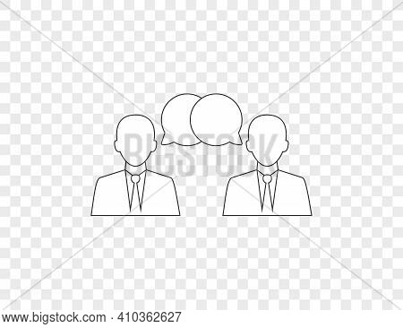 People Talking Icon Vector & Photo (Free Trial) | Bigstock