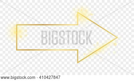 Gold Glowing Arrow Vector & Photo (Free Trial) | Bigstock