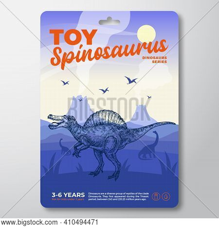 Toy Dinosaur Label Vector & Photo (Free Trial) | Bigstock