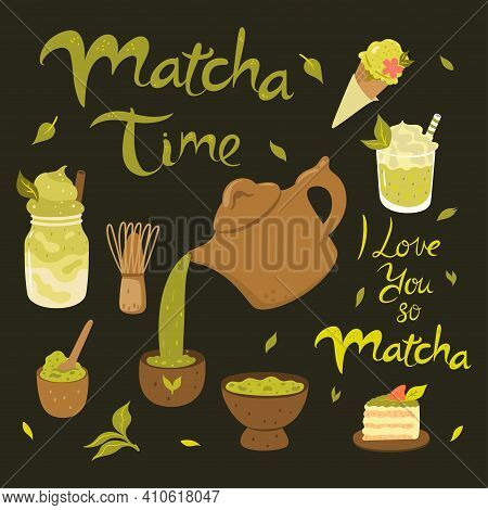 Matcha Vector Vector & Photo (Free Trial) | Bigstock