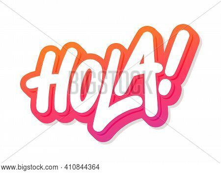 Hola. Vector Vector & Photo (Free Trial) | Bigstock