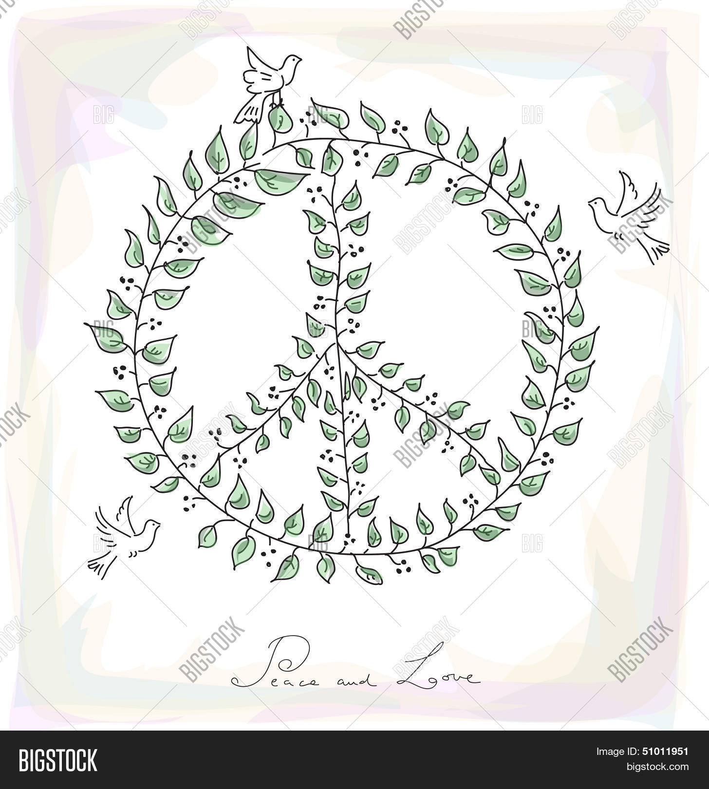 Sketch Style Peace Vector & Photo (Free Trial) | Bigstock