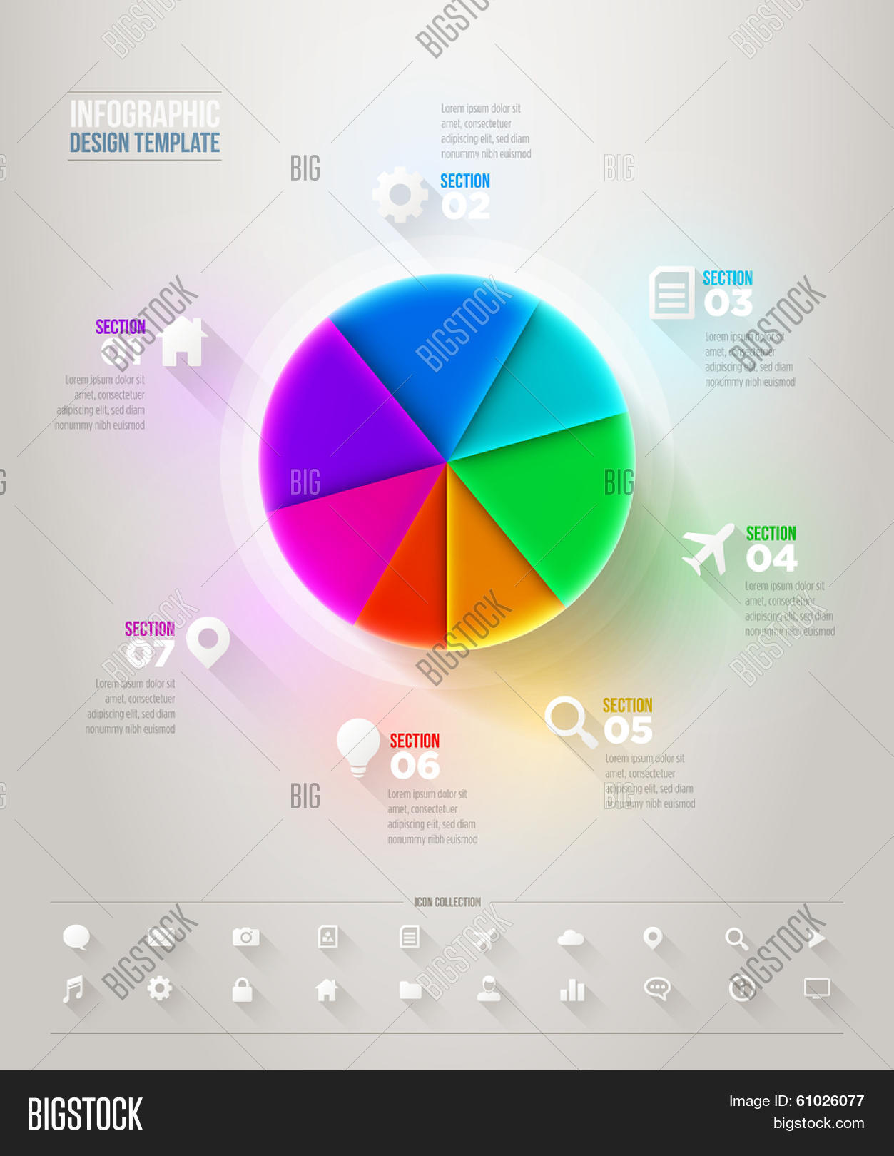 Vector 3d Pie Chart Vector & Photo (Free Trial) | Bigstock