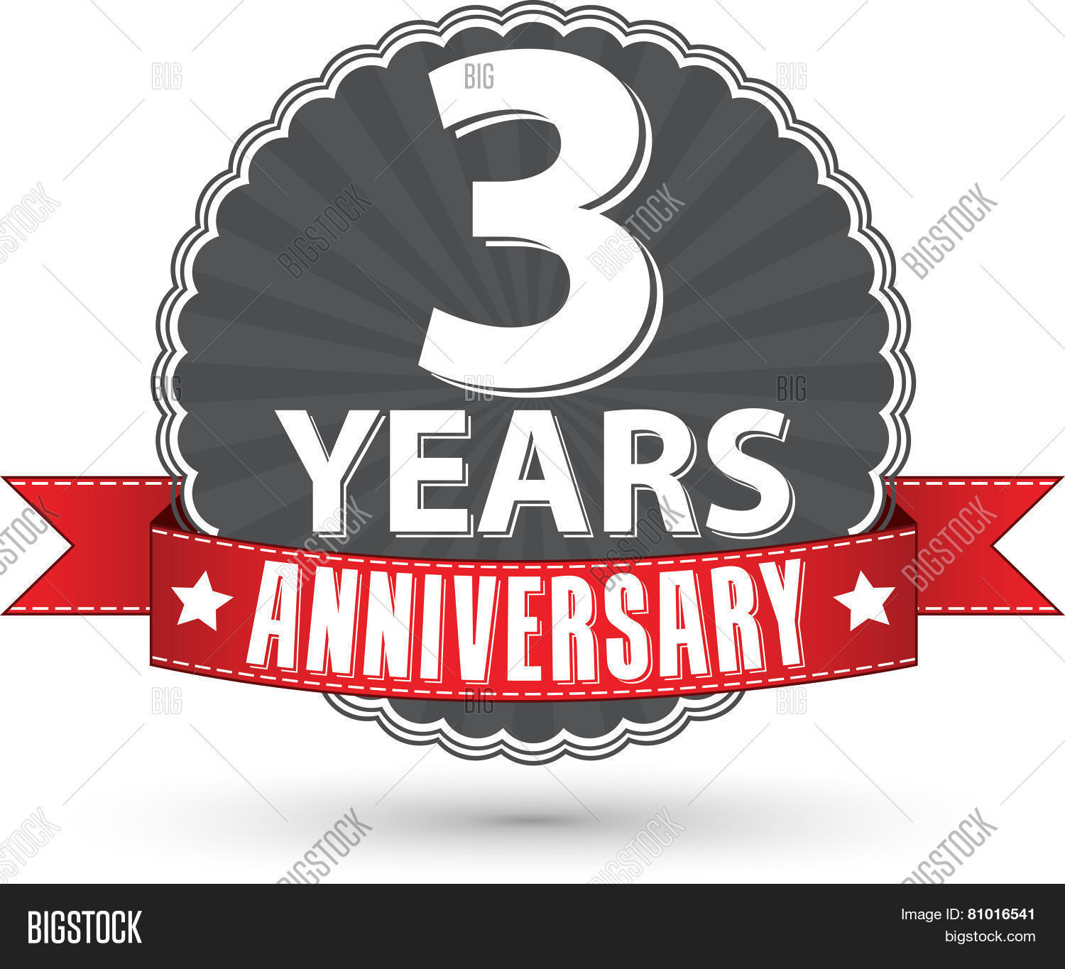 Celebrating 3 Years Vector & Photo (Free Trial) | Bigstock
