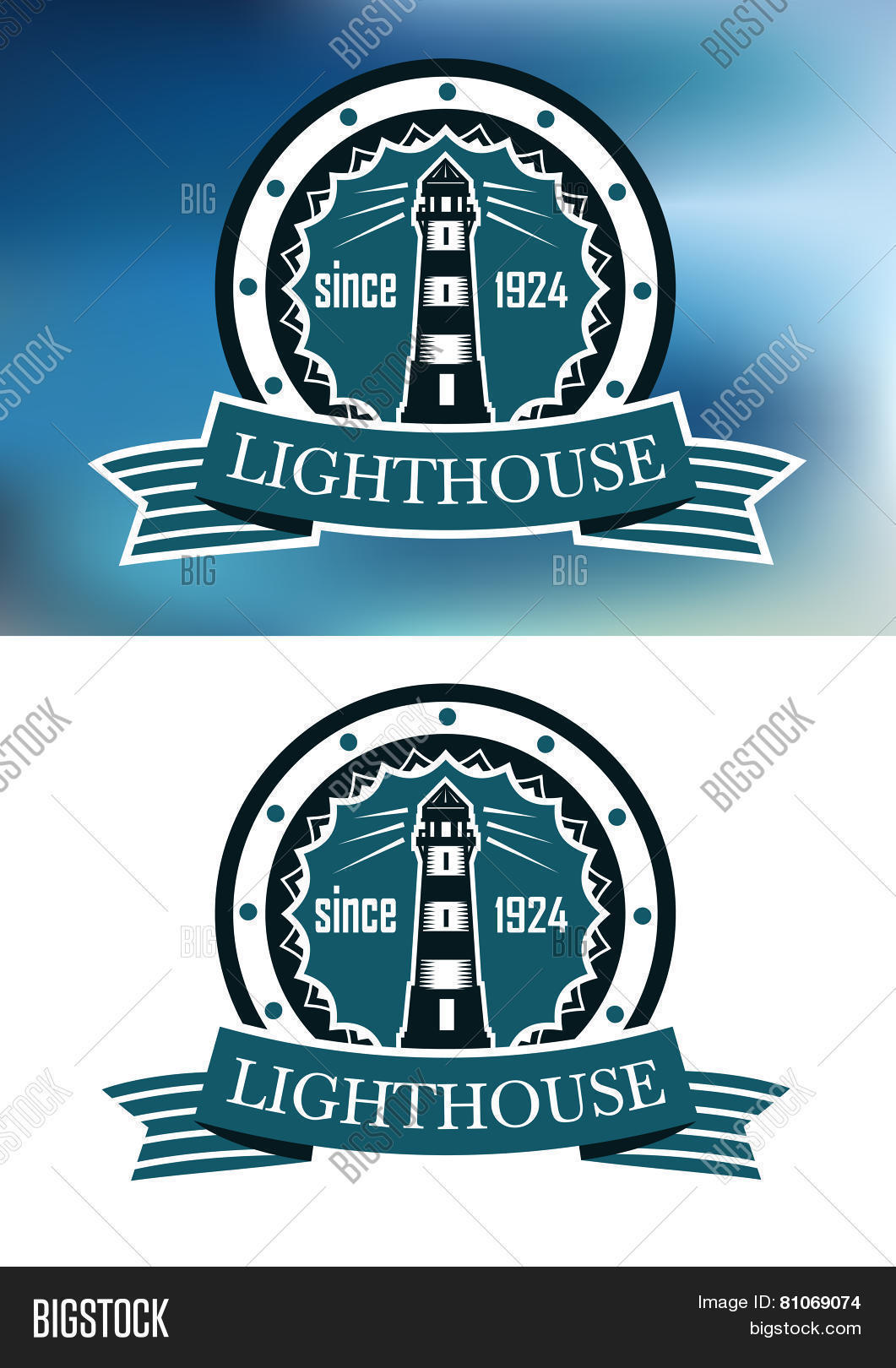 Lighthouse Logo Vector & Photo (Free Trial) | Bigstock