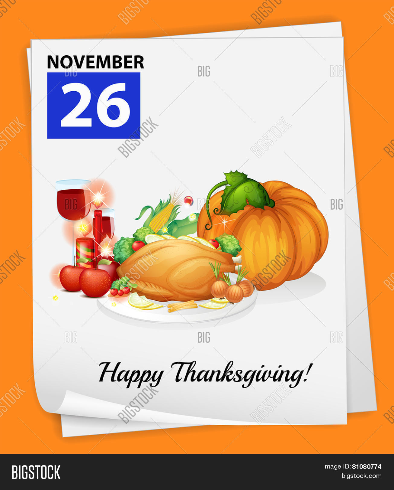 Calendar Showing 26th Vector & Photo (Free Trial) | Bigstock
