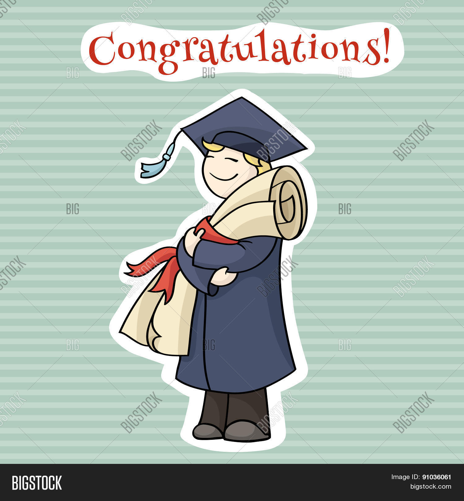 Graduating Man Vector & Photo (Free Trial) | Bigstock