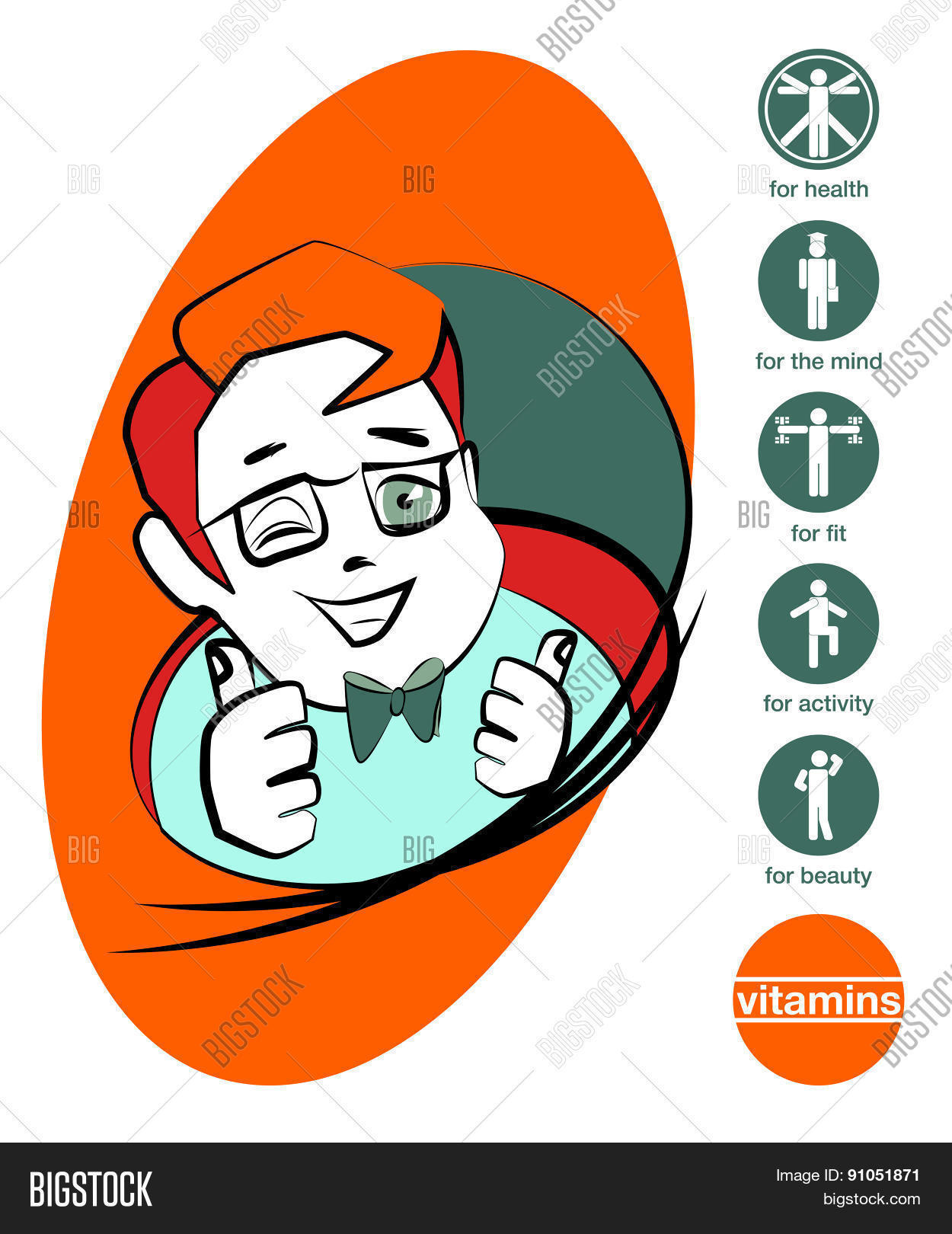 Cartoon Boy Healthy Vector & Photo (Free Trial) | Bigstock