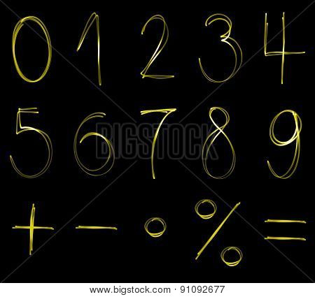 Flourescent Numbers Image & Photo (Free Trial) | Bigstock