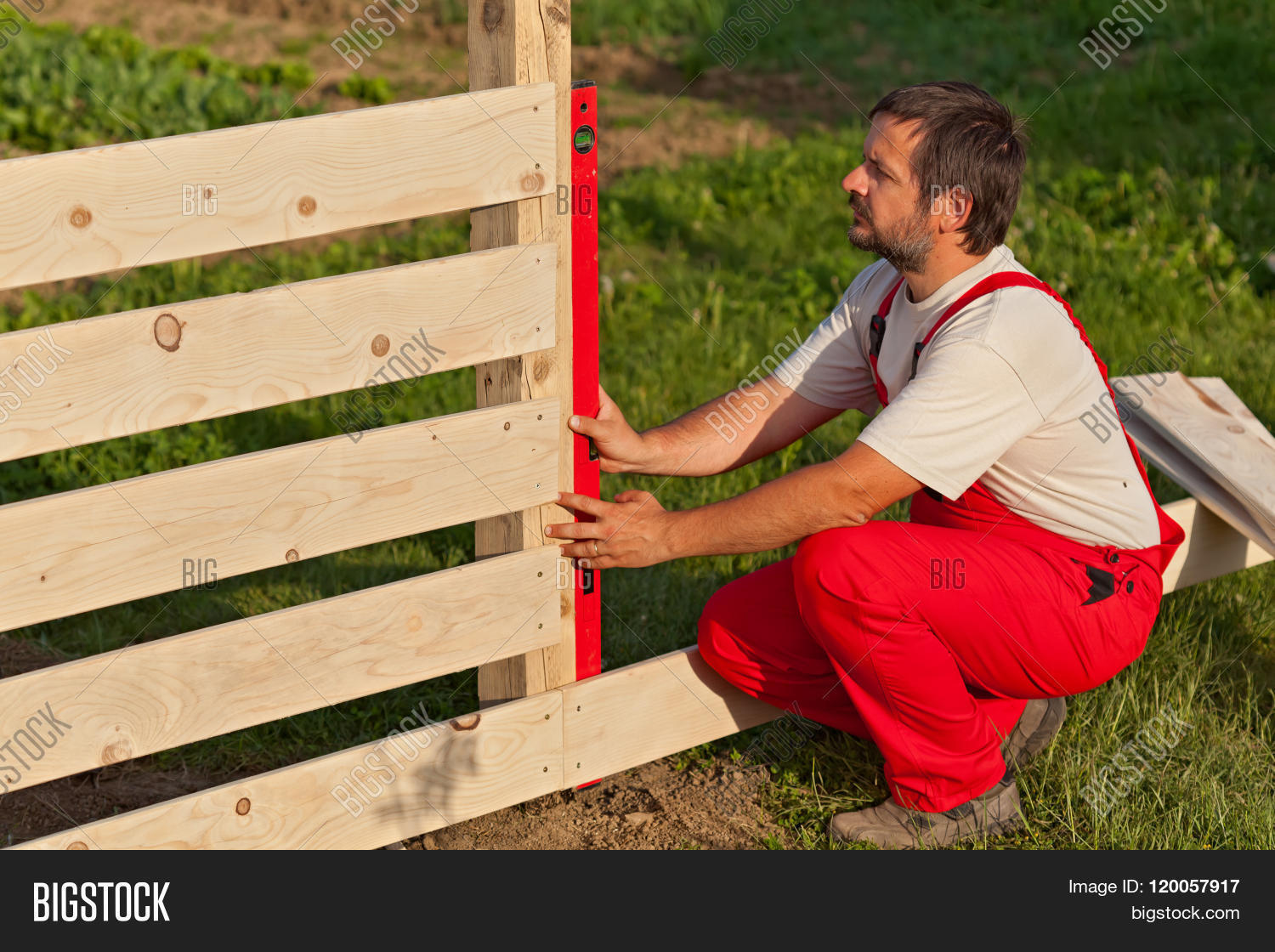 Man Building Wooden Image & Photo (Free Trial) | Bigstock