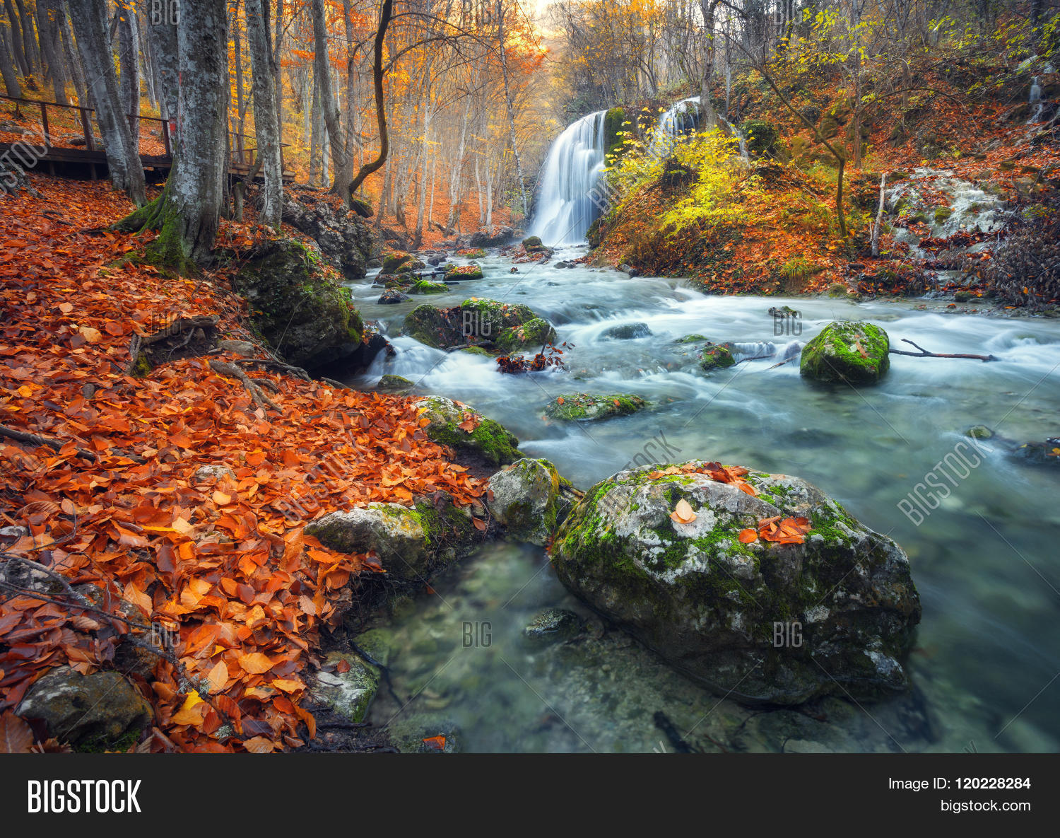 Waterfall Mountain Image & Photo (Free Trial) | Bigstock