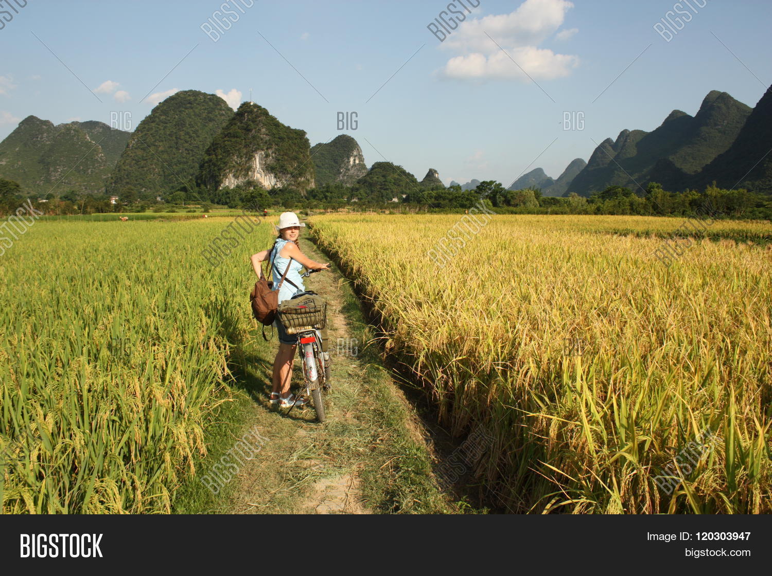Girl Cycling China Image & Photo (Free Trial) | Bigstock