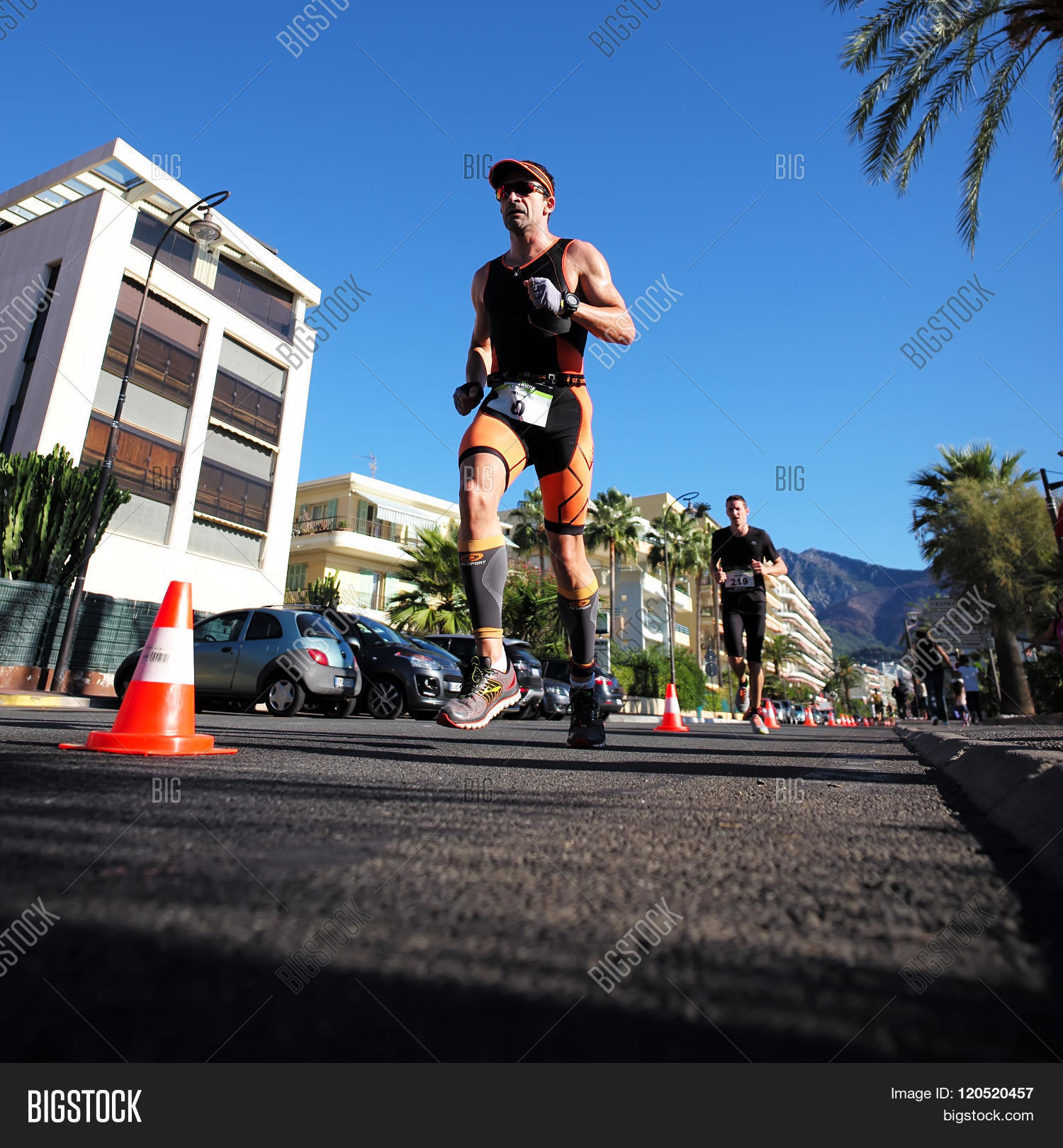 Runner Ahead Black Image & Photo (Free Trial) | Bigstock