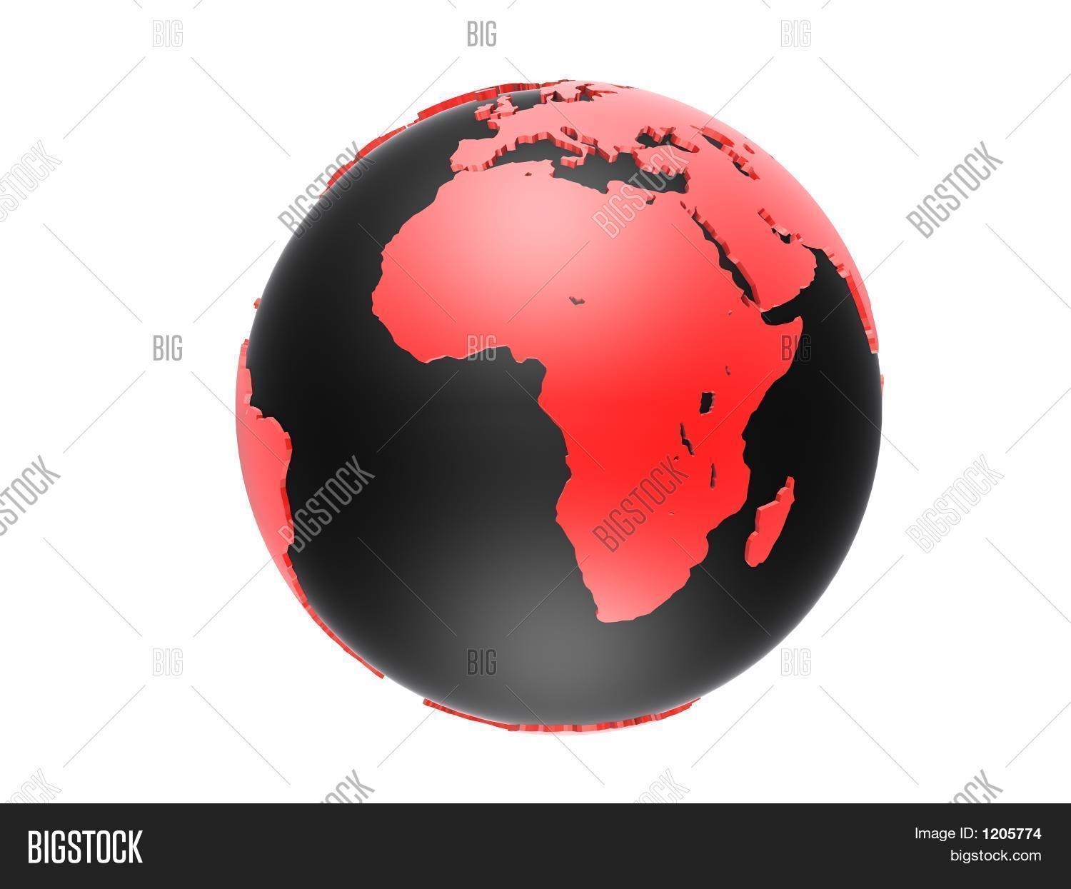 Black Red Globe Image & Photo (Free Trial) | Bigstock