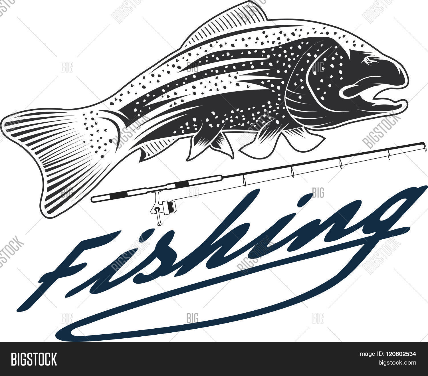Vintage Fishing Vector & Photo (Free Trial) | Bigstock