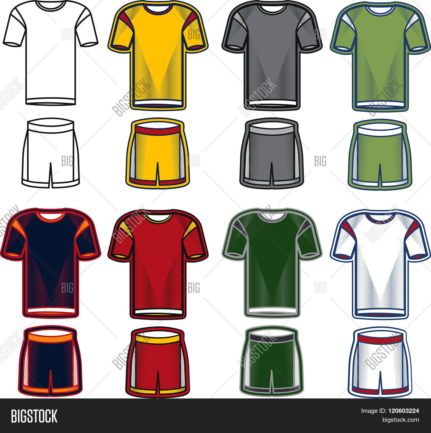 Set Soccer Uniform . Vector & Photo (Free Trial) | Bigstock