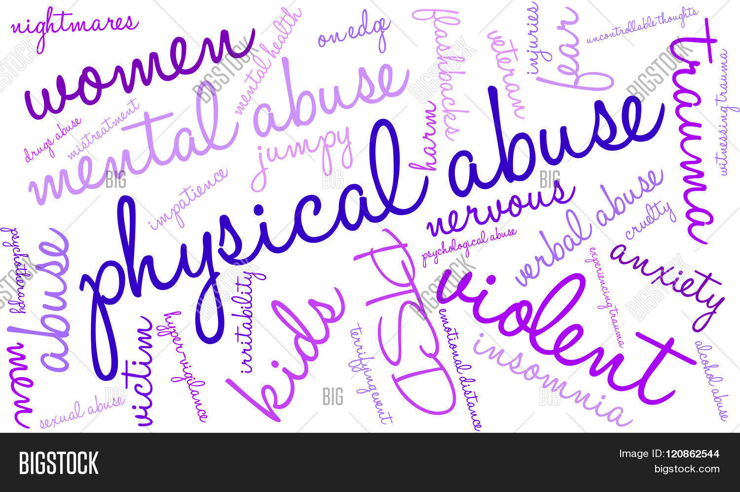 Physical Abuse Word Vector & Photo (Free Trial) | Bigstock