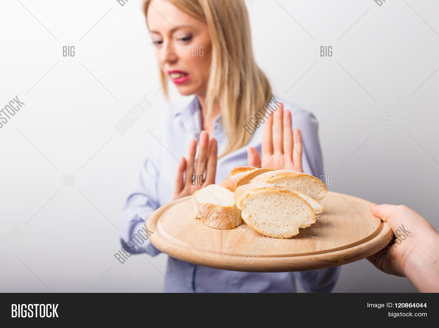 Woman Refusing Eat Image & Photo (Free Trial) | Bigstock