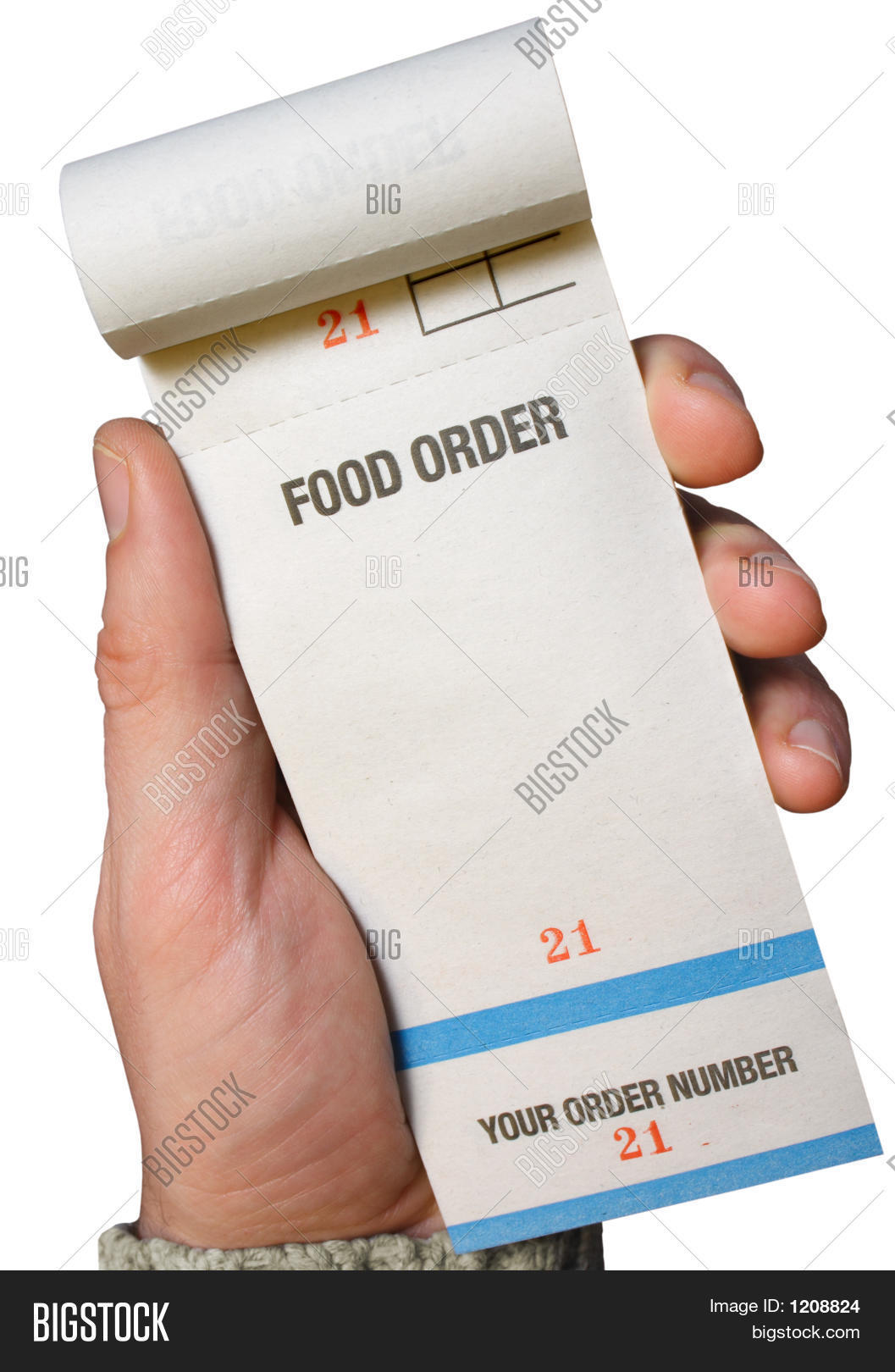 Holding Food Order Pad Image & Photo (Free Trial) | Bigstock