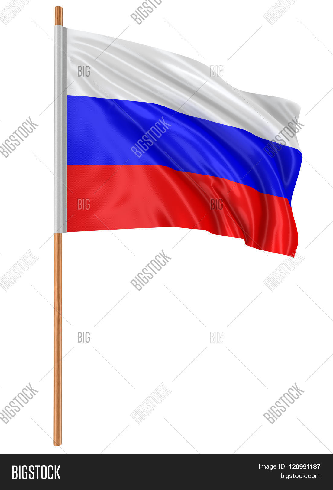 3D Russian Flag Fabric Image & Photo (Free Trial) | Bigstock