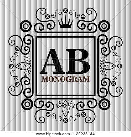 Monogram Background Vector & Photo (Free Trial) | Bigstock