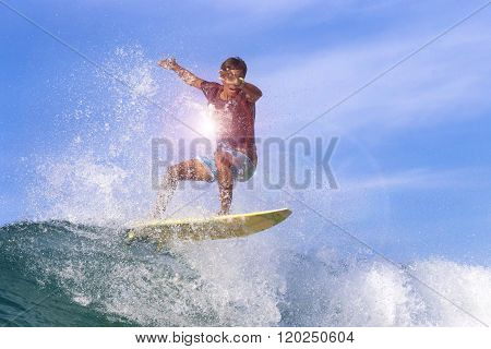 Surfer On Amazing Blue Image & Photo (Free Trial) | Bigstock