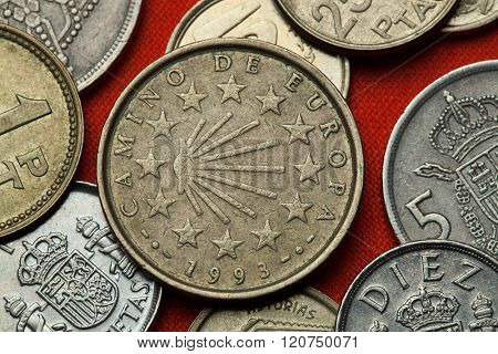 Coins Spain. Scallop Image & Photo (Free Trial) | Bigstock