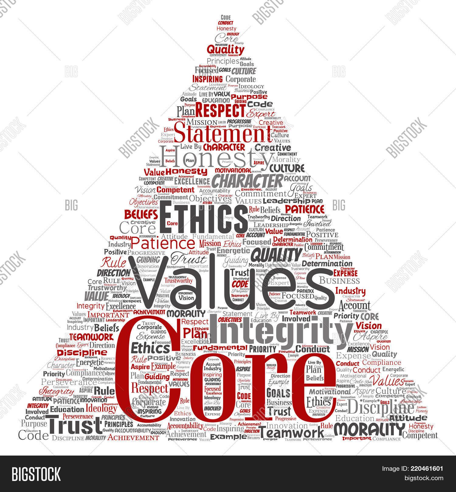 Conceptual Core Values Image & Photo (Free Trial) | Bigstock