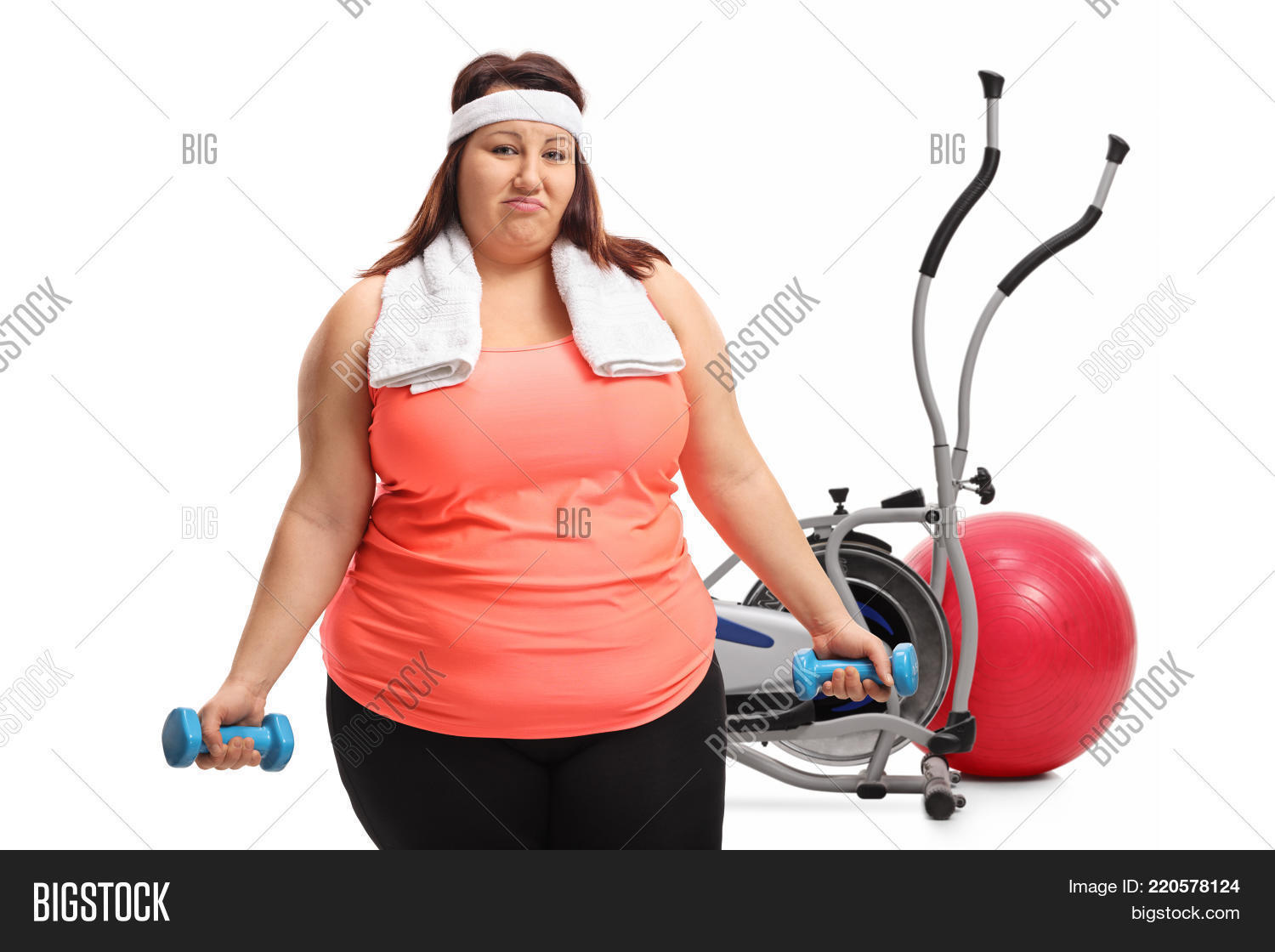 Tired Overweight Woman Image & Photo (Free Trial) | Bigstock