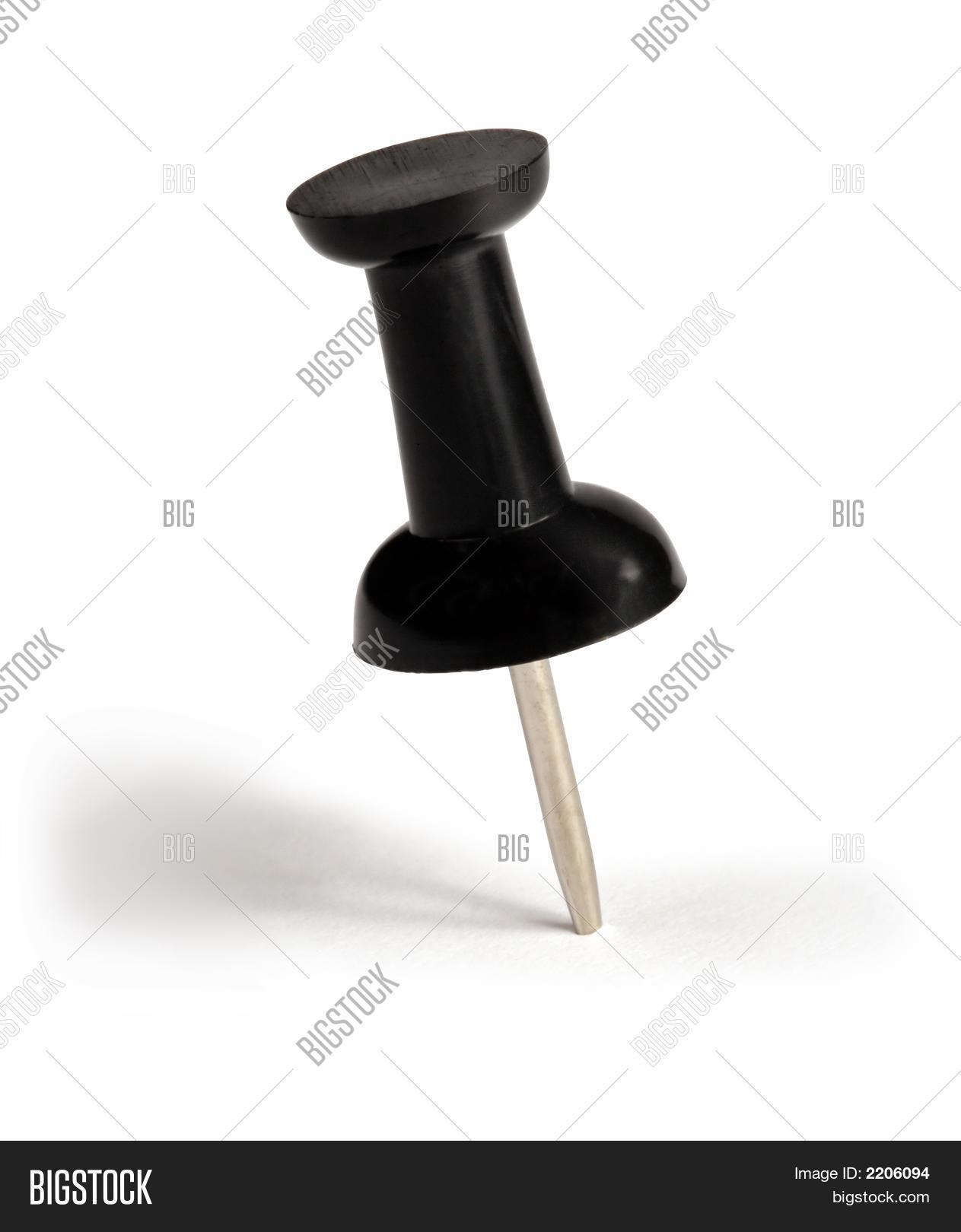 Black Push-Pin Image & Photo (Free Trial) | Bigstock