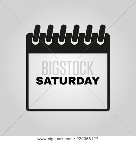 Saturday Icon. Sat Vector & Photo (Free Trial) | Bigstock