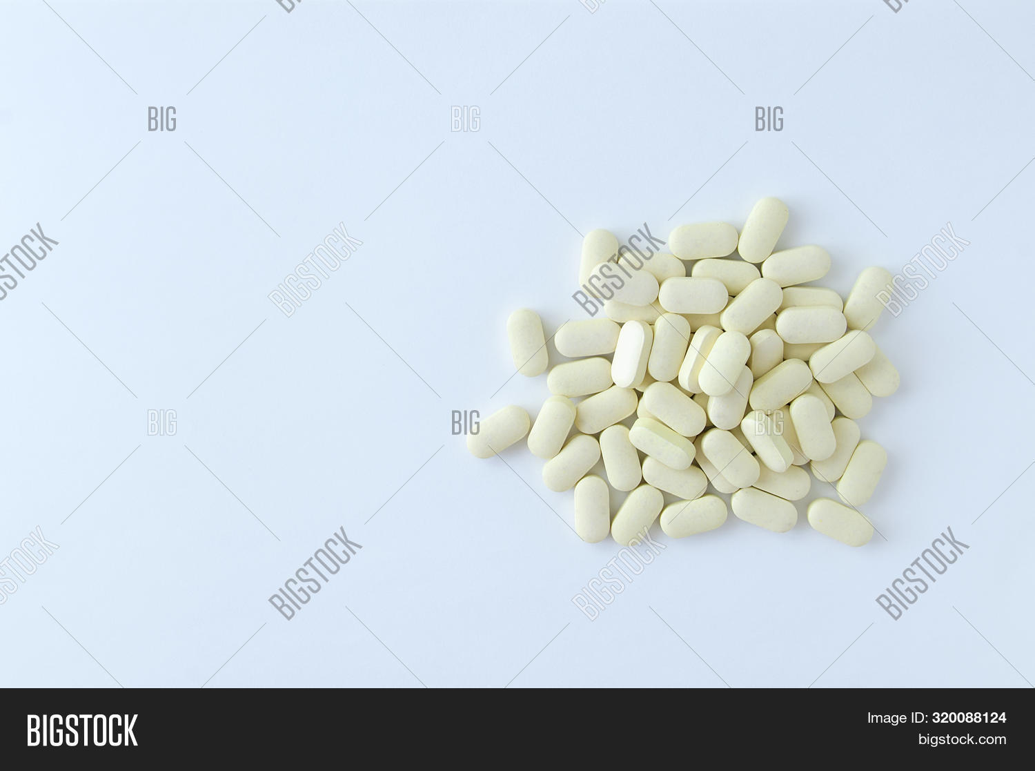 Beige Pills Scatter Image & Photo (Free Trial) | Bigstock