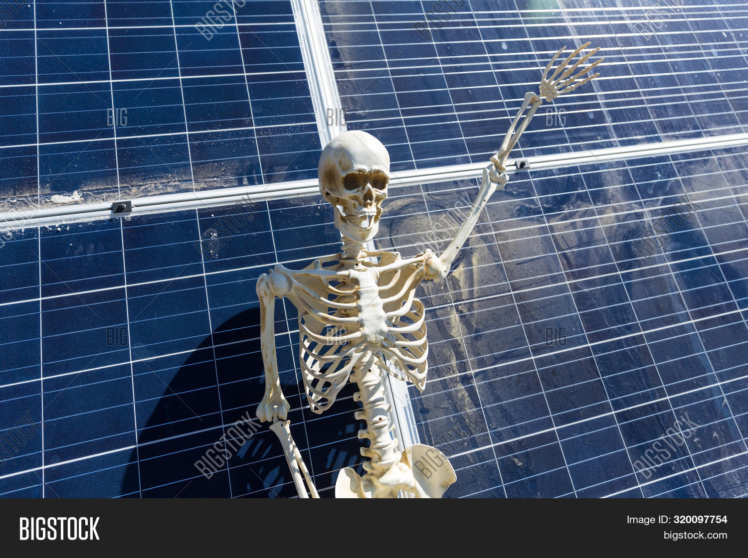 Skeleton Leaning On Image & Photo (Free Trial) | Bigstock