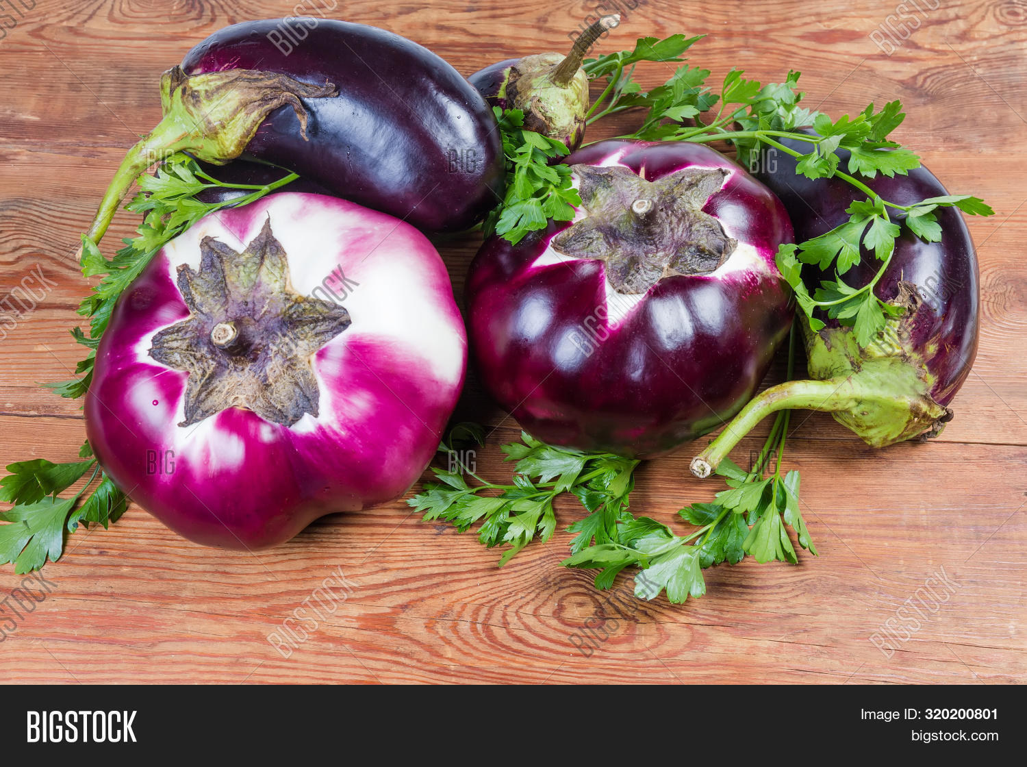 Ripe Purple Eggplants Image & Photo (Free Trial) | Bigstock