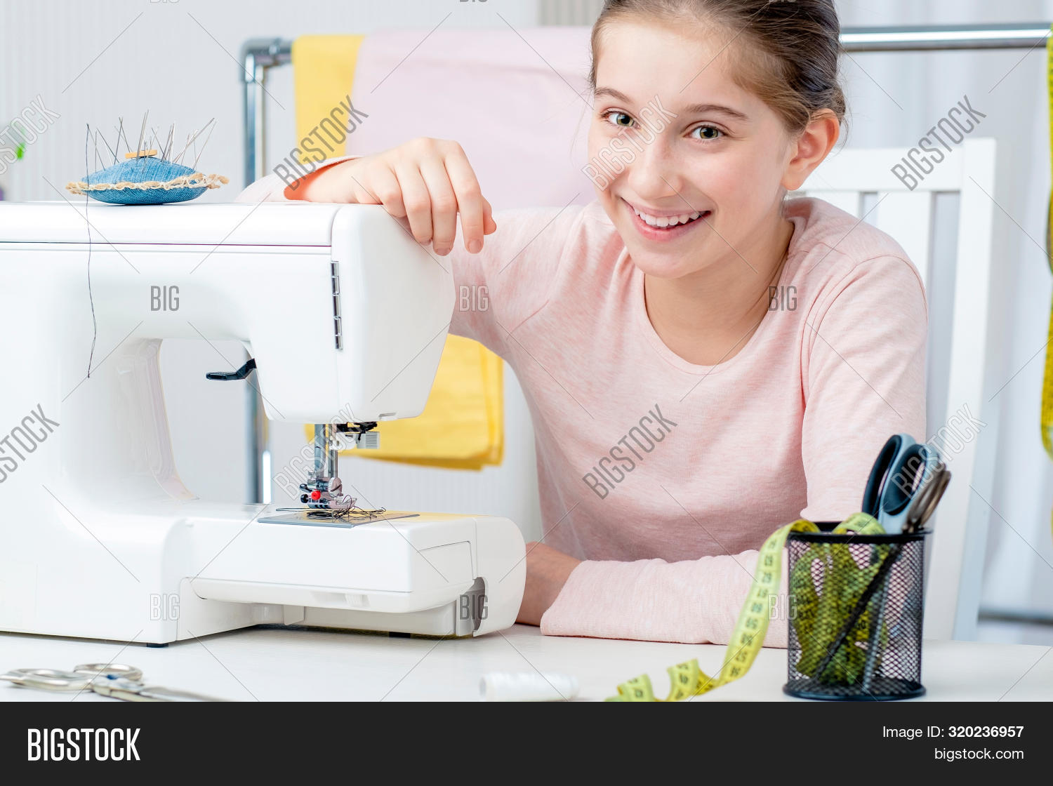 Little Tailor Girl Image & Photo (Free Trial) | Bigstock