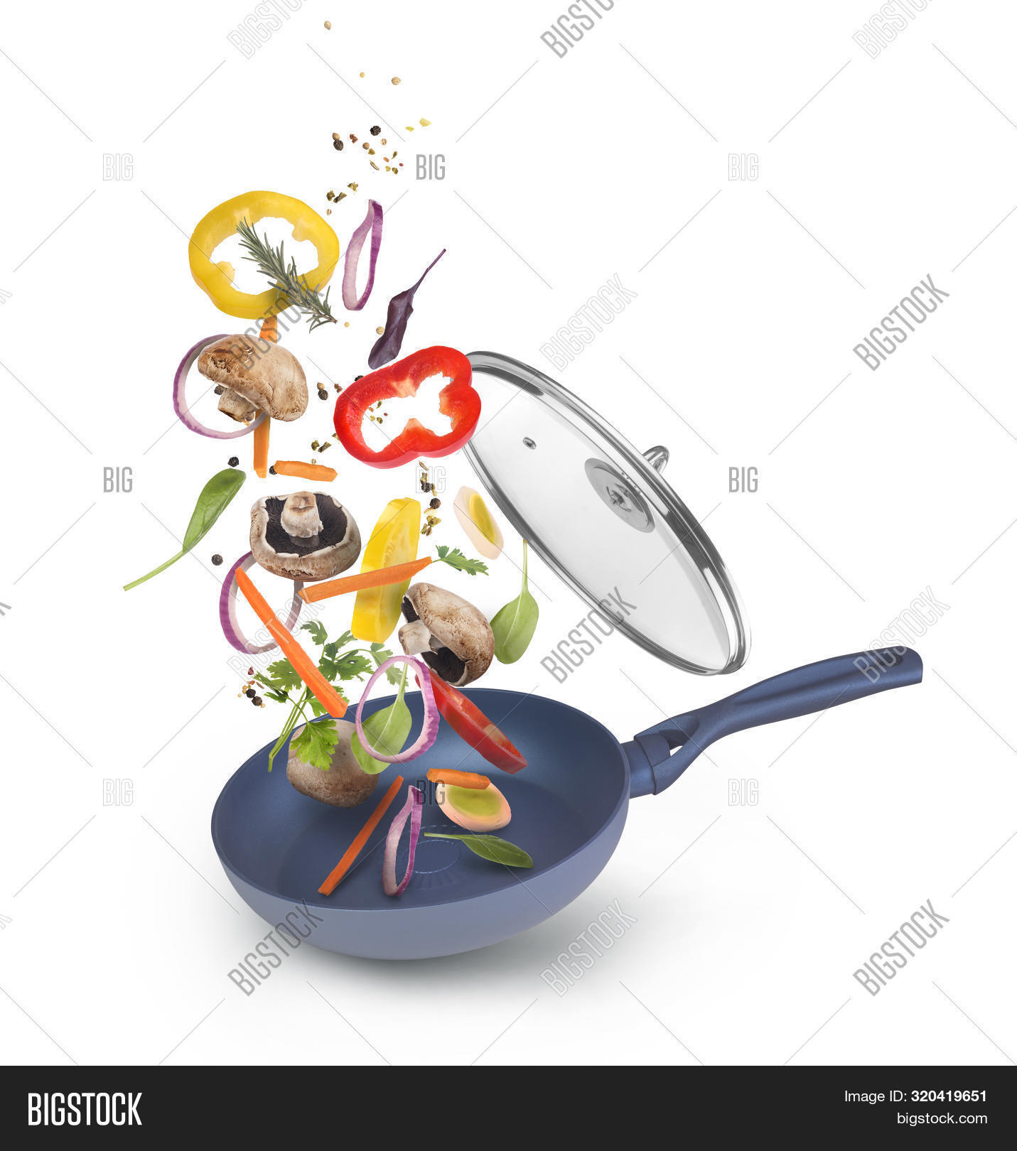 Falling Vegatables On Image & Photo (Free Trial) | Bigstock