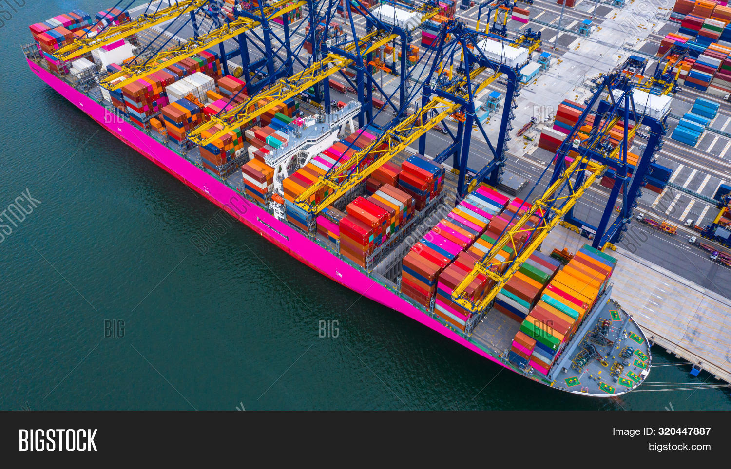 Container Ship Loading Image & Photo (Free Trial) | Bigstock