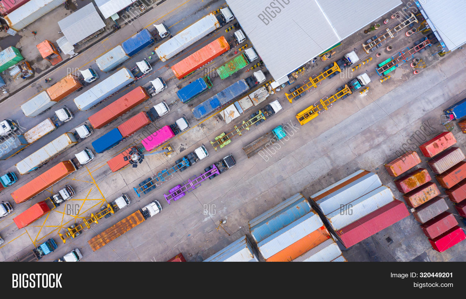 Aerial View Semi Truck Image & Photo (Free Trial) | Bigstock