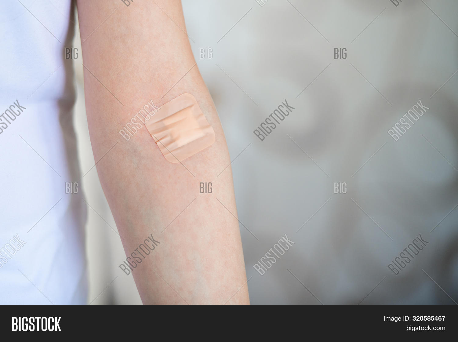 Patch On Hand. Blood Image & Photo (Free Trial) | Bigstock